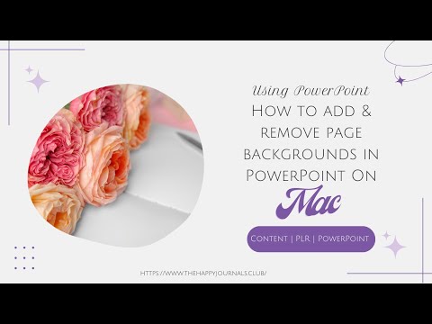 How To Add & Remove Page Backgrounds in PowerPoint On A Mac