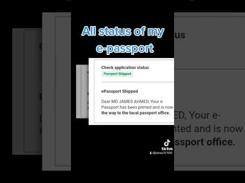 All status of Bangladeshi e-passport making time