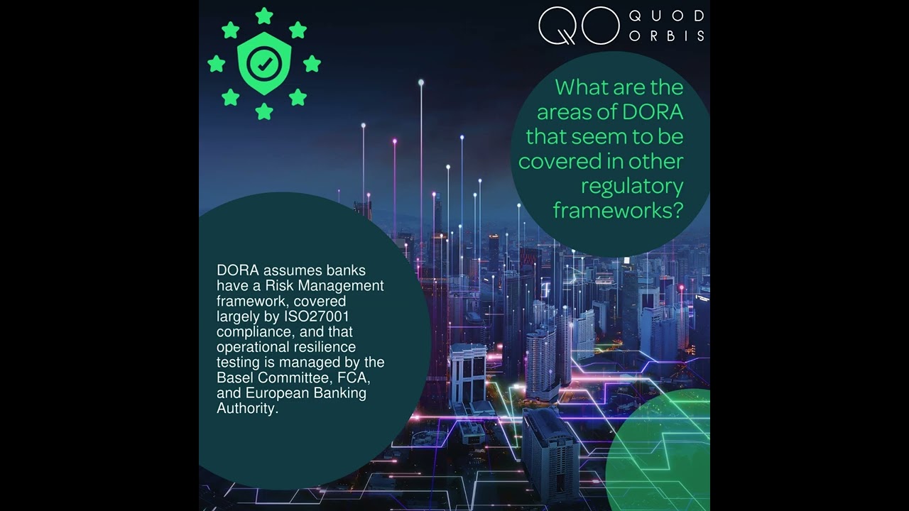 The impact of the Digital Operational Resilience Act (DORA) on Financial Institutions | Quod Orbis
