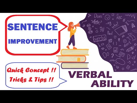 Tips and Tricks: Sentence Improvement Video Lecture - English Language ...