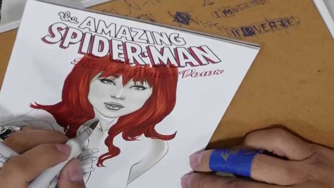 Eric Basaldua drawing Mary Jane-Watson