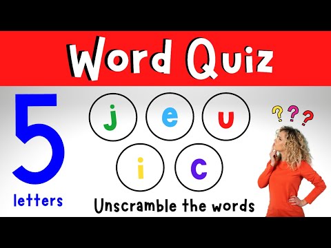 Scrambled Word Quiz | Jumbled Word Game | 5 Letter Words | 4K