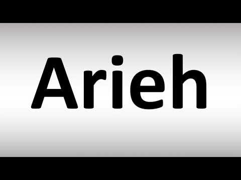 How to Pronounce Arieh