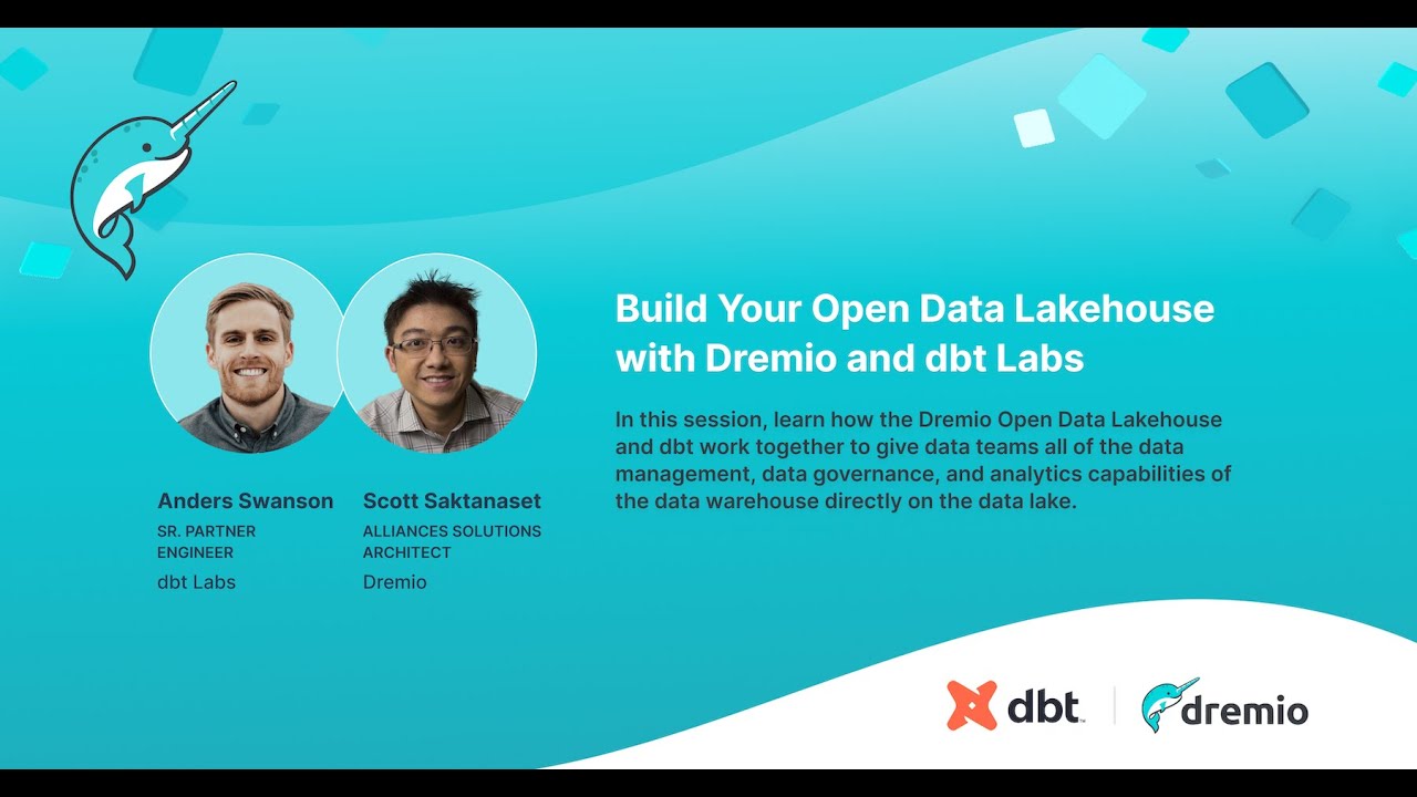 Create an Open Data Lakehouse with Dremio & dbt Labs - Step-by-Step Tutorial