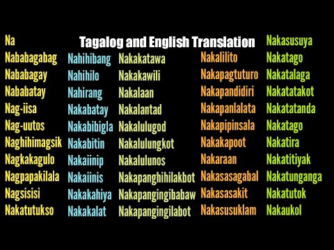 56 Tagalog Words start with letter N #1 | Tagalog and English Dictionary
