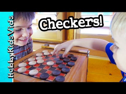 Learn to Play Checkers with HobbyPig and HobbyFrog by HobbyKidsVids