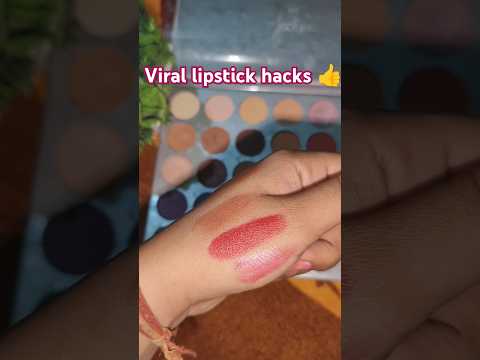 lipstick eyeshadow hack #trendingshorts #hacks