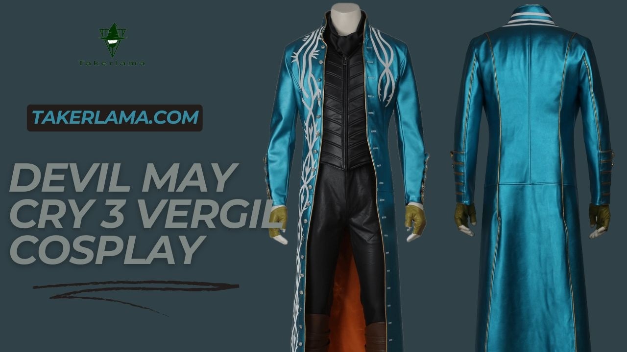 Devil May Cry 3 Vergil Cosplay Costume Game DMC Dante's Awakening Halloween Outfits #Takerlama