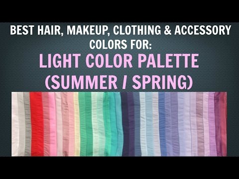 Light Summer & Light Spring Color Palette - Best Hair, Makeup, Outfit Colors - Neutral Skin Tone