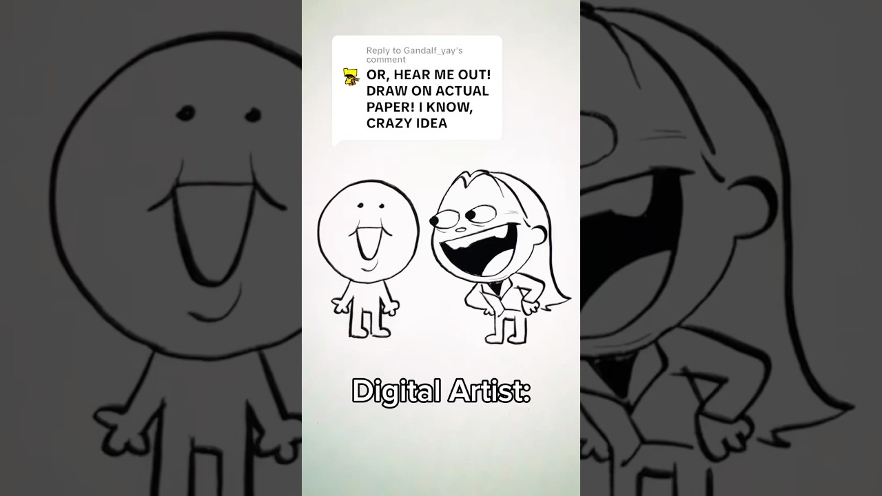 Why digital artist wont draw on paper: