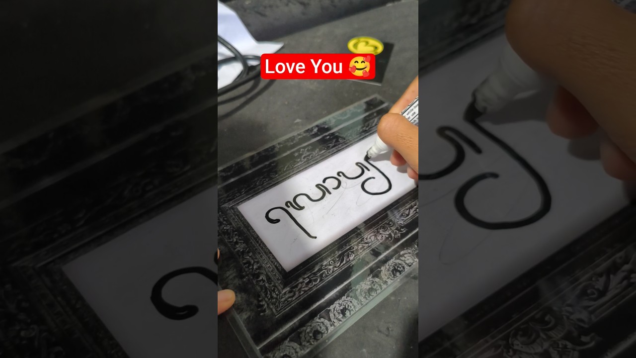Love You dengan aksara Bali #tulisan #aksara #aksarabali #calligraphy