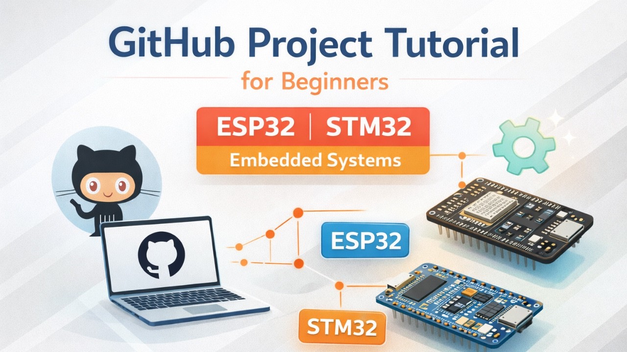 GitHub Project Tutorial for Beginners | ESP32 | STM32 | Embedded Systems