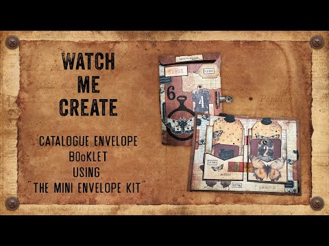 Catalogue Envelope Booklet from "The Mini Envelope Kit", new on vibe of Vintage