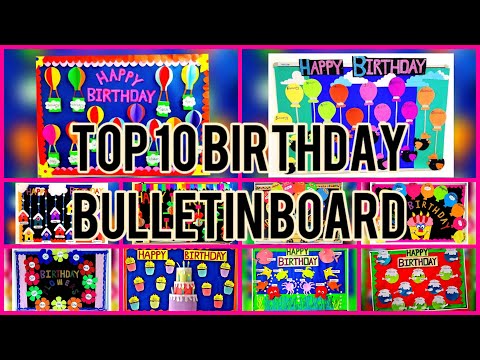Top 10 birthday bulletin boards /Birthday boards for classroom /birthday board tutorial