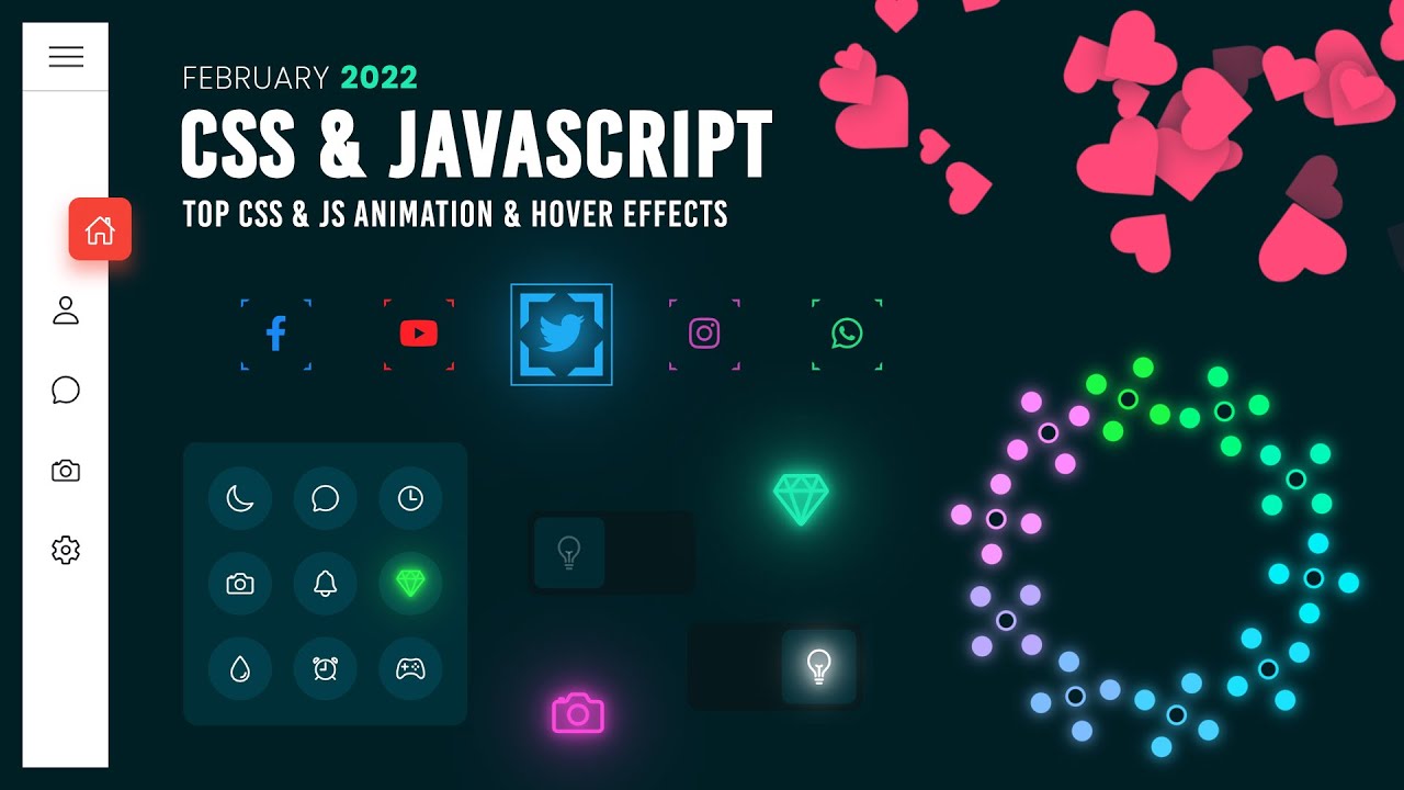 Creative CSS & Javascript Animation & Hover Effects | February 2022 @OnlineTutorialsYT