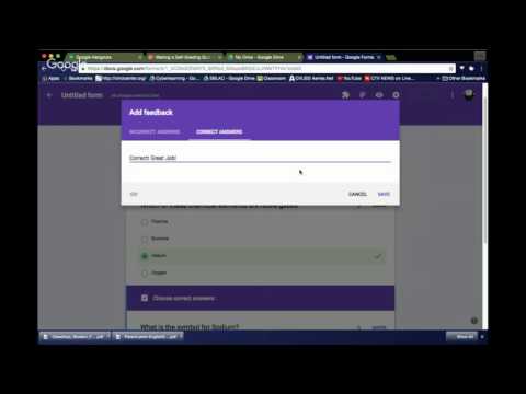 Making a Self-Grading Quiz with Google Forms