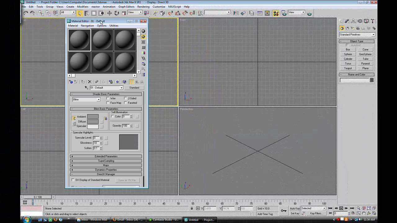 3DS Max Tutorial - Basic User Interface