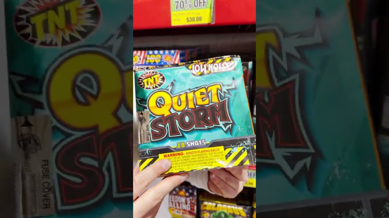 Quiet 🤫 this is a fireworks store