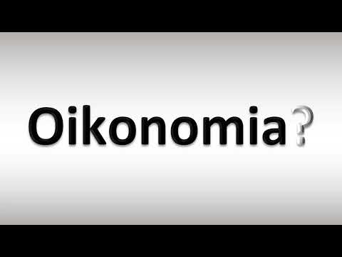 How to Pronounce Oikonomia (Greek Word)