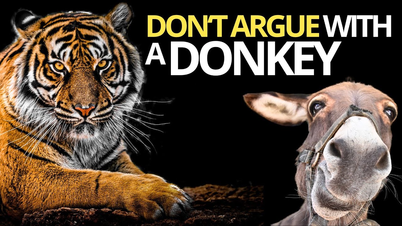 INTELLIGENCE IS SILENT AND SMILES | Fable of the tiger, the donkey, and the lion