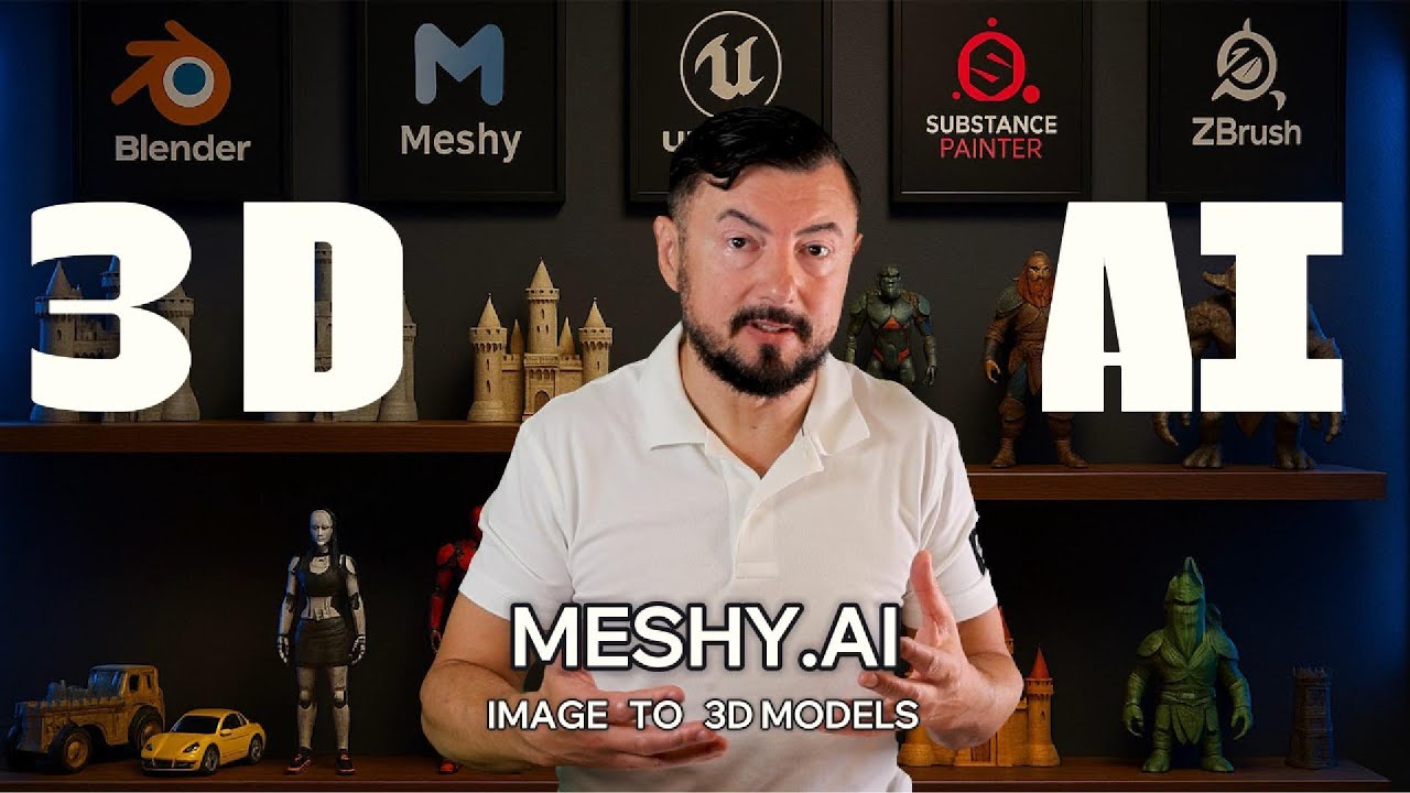 How to Convert Images to 3D models with  Meshy AI