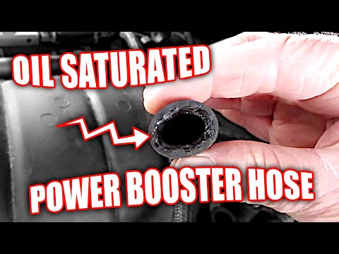 Oil Saturated Power Booster Hose - Code P1101, P0068, P0171, P0174 - 2005 Cadillac STS