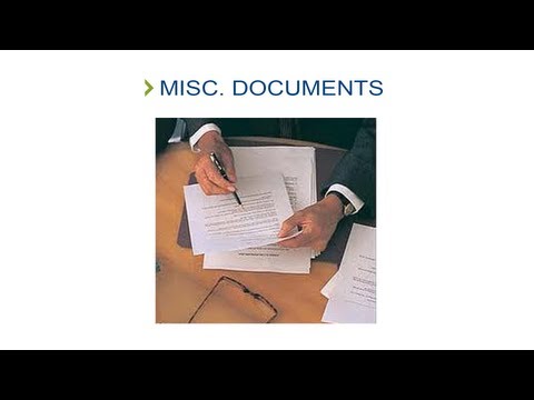 Miscellaneous Legal Documents, Agreements And Forms