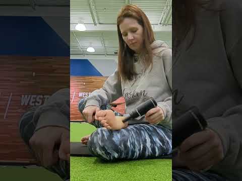Using a Mini Massage Gun for Foot and Ankle Rehab