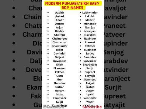 Modern Punjabi/Sikh Baby Boy Names 2024 #shorts #short #trending #viral