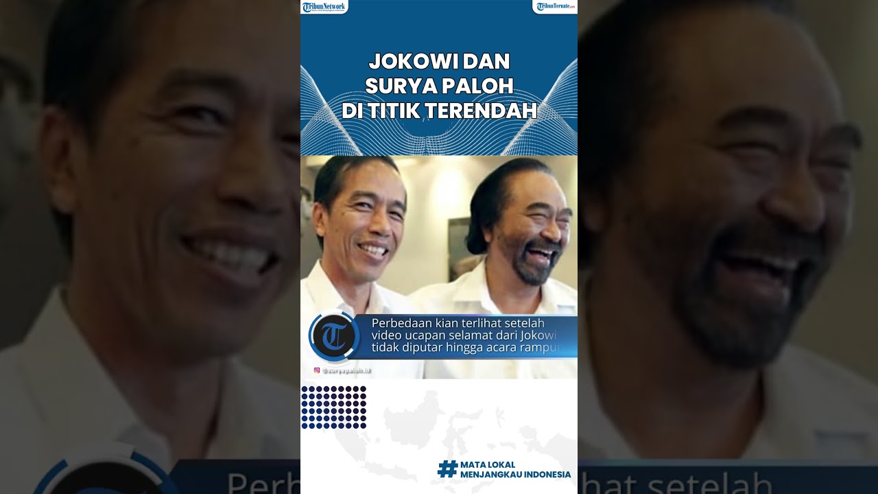 Jokowi dan Surya Paloh di Titik Terendah, Absen Pernikahan Kaesang ... Jokowi dan Surya Paloh di Titik Terendah, Absen Pernikahan Kaesang ...