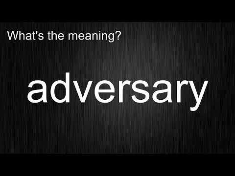 What's the meaning of "adversary", How to pronounce? #meaning #pronunciation #Dictionary