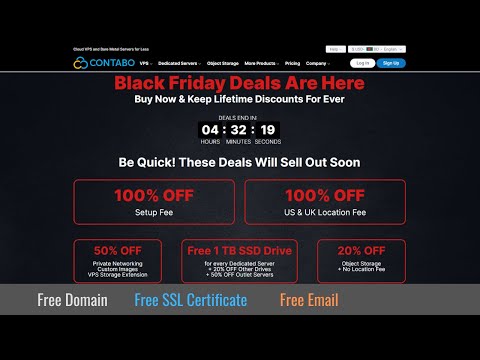 Best Cloud and VPS Hosting (Contabo) Black Friday Sale & Cyber Monday (100% Discount) 2024