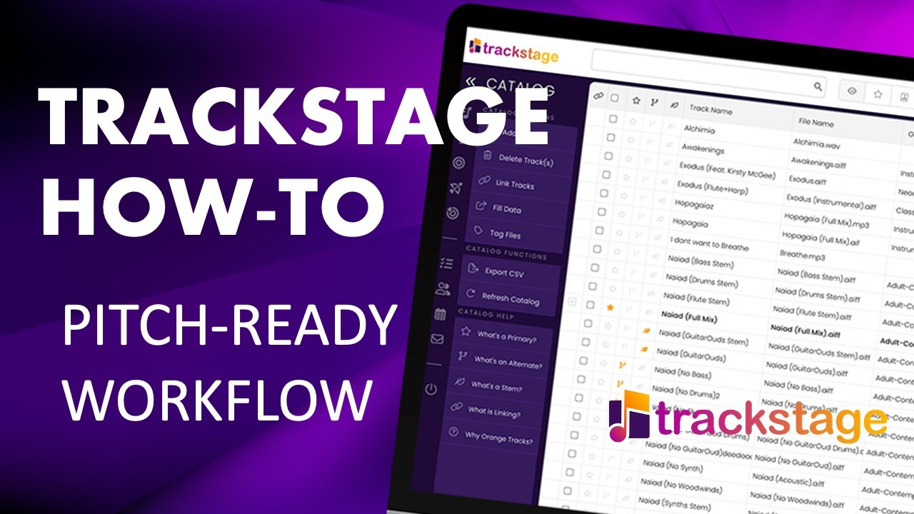 TrackStage Workflow Overview