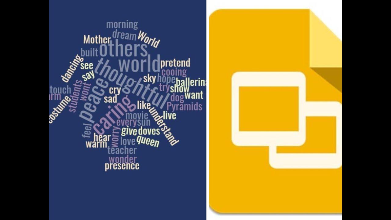 How to Create your Personal Word Cloud and Upload it to Google Shared Slides!