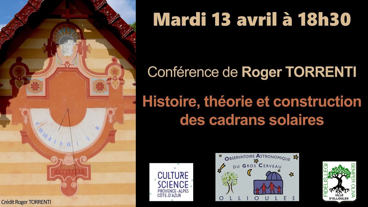 Conférence « Histoire, théorie et construction des cadrans solaires »