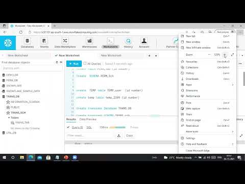 Snowflake Table Types with Example