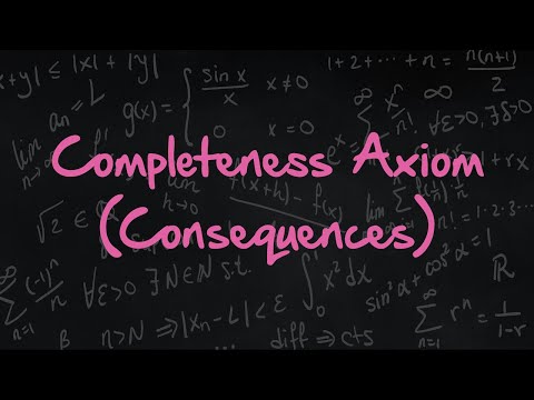 2.7 Completeness Axioms Consequences