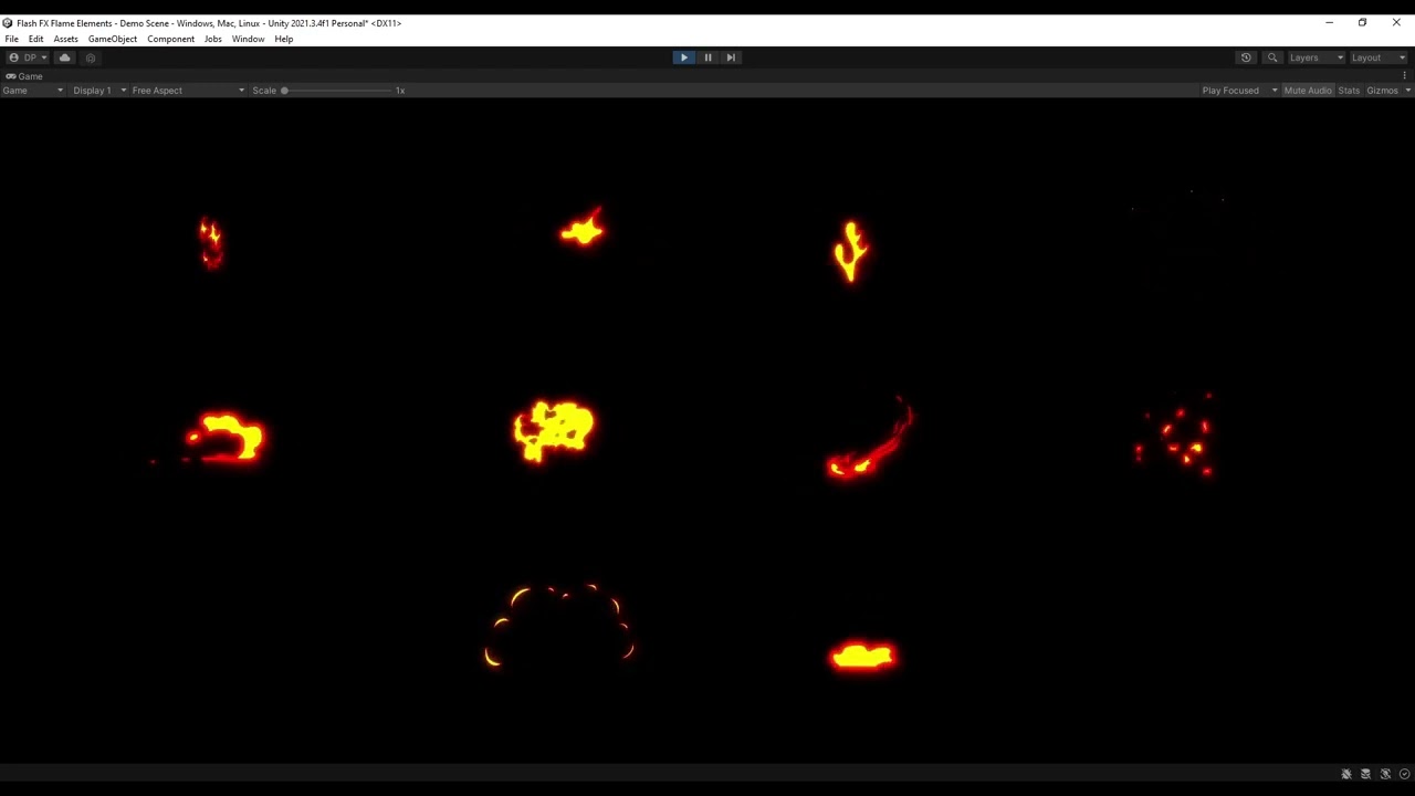 Flash FX Flame Elements Unity Preview