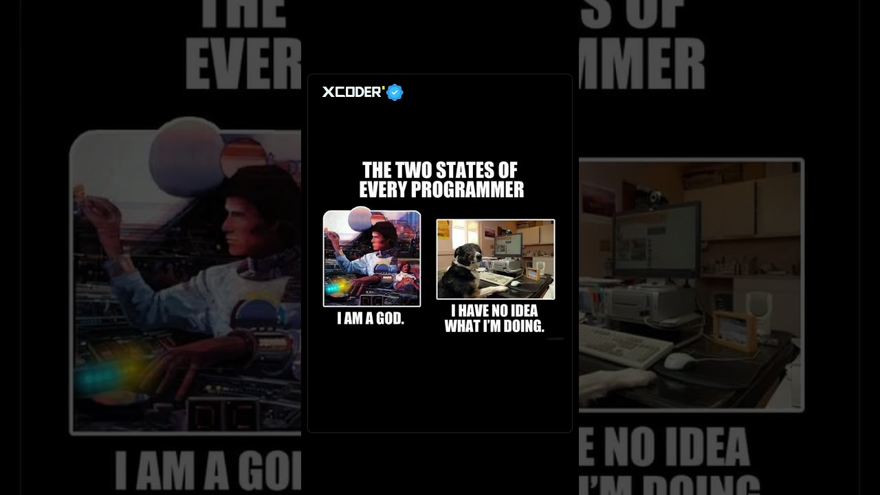 Programmers Be Like: I’m a God… Then I Have No Idea 😂 #CodingLife #ProgrammerHumor
