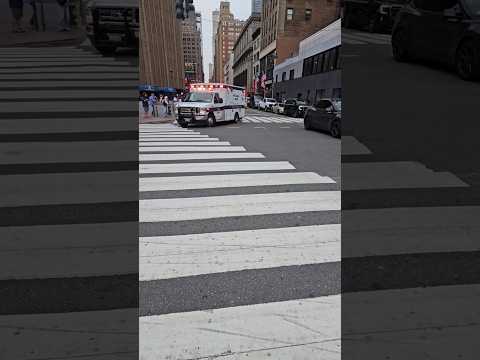 NYU Langone EMS Responding On West 31st Street In Midtown, Manhattan, New York City