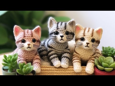 CUTE LITTLE CATS KITTEN’S BEAUTIFUL COLOR CROCHET IDEAS #CROCHET #CAT #CROCHET #KITTEN’S AI DESIGNS