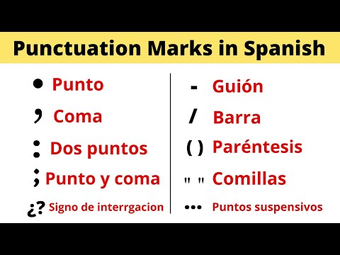 Punctuation Marks everyone needs to master in Spanish Grammar!
