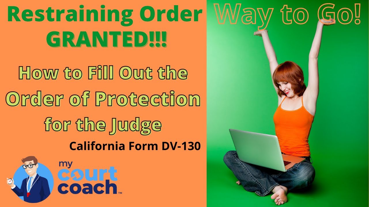 How to Fill Out Restraining Order After Hearing - Order of Protection (Form DV-130)