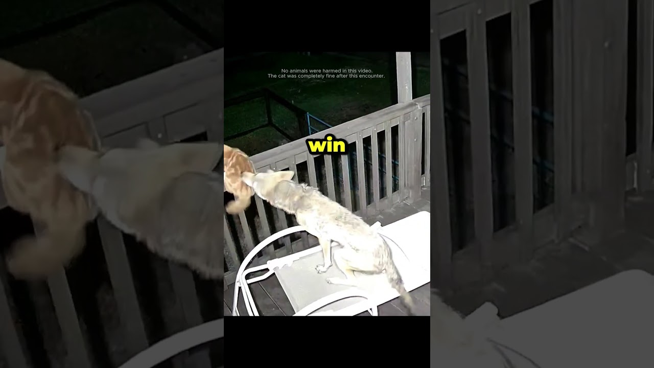 Coyote Attacks Cat Out Of Nowhere