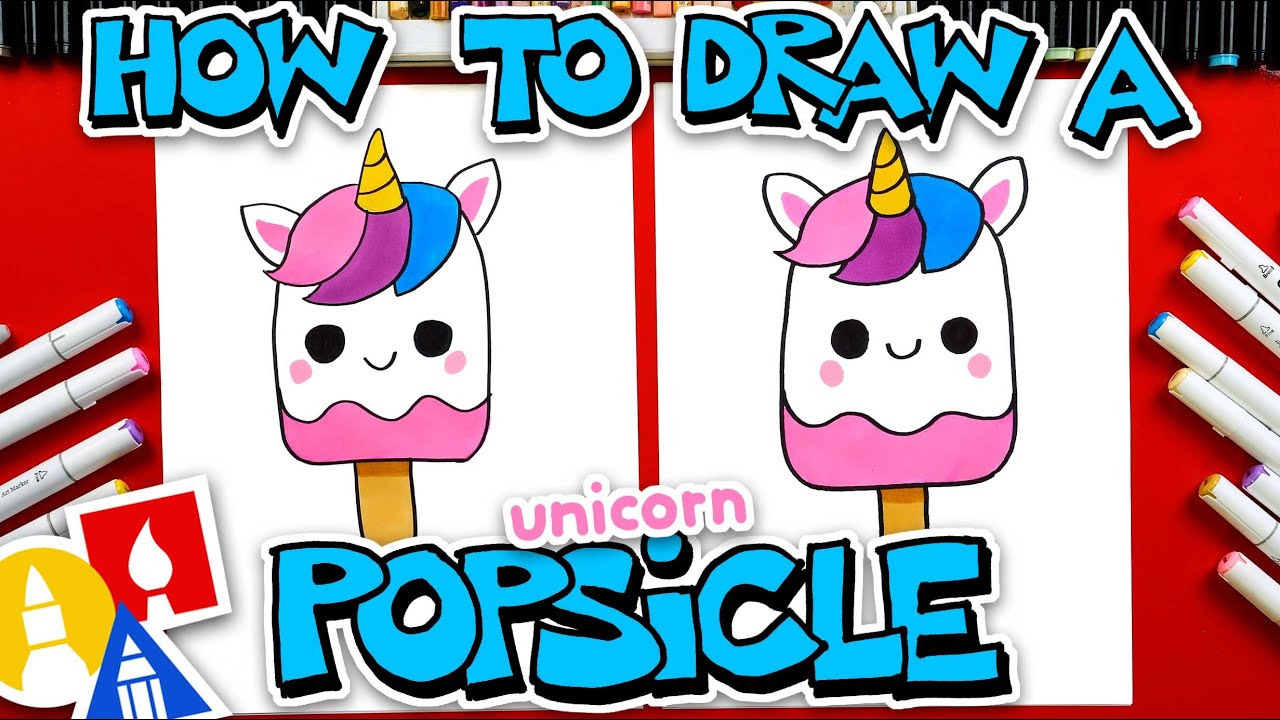 How To Draw A Unicorn Popsicle