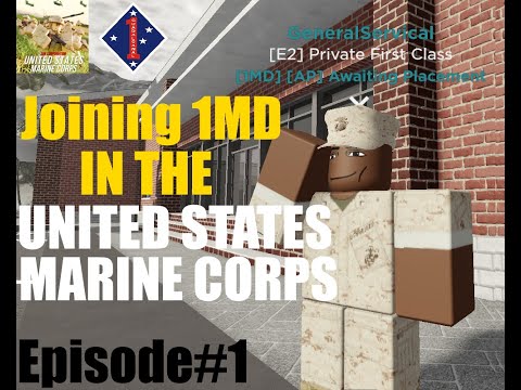 Episode 1 | Joining a division in the United States Marine corps | Roblox