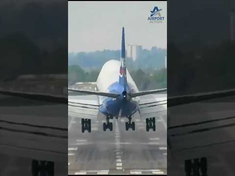 Boeing 747-400F Landing & Take Off at Birmingham Airport BHX #shorts #aviation #plane #avgeek #pilot