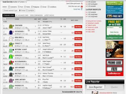 How to Read a Horse Racecard