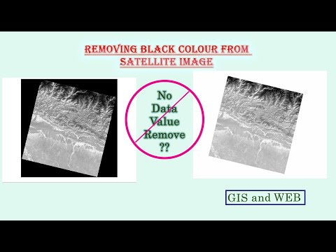 How to remove black background from Landsat images in ArcGIS || No data value || GIS and Web