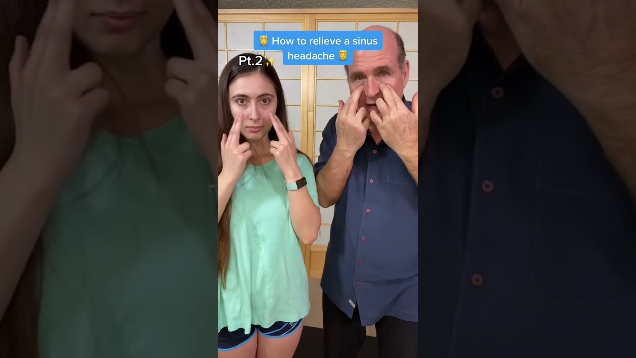 How to relieve a sinus headache. 💆‍♂️